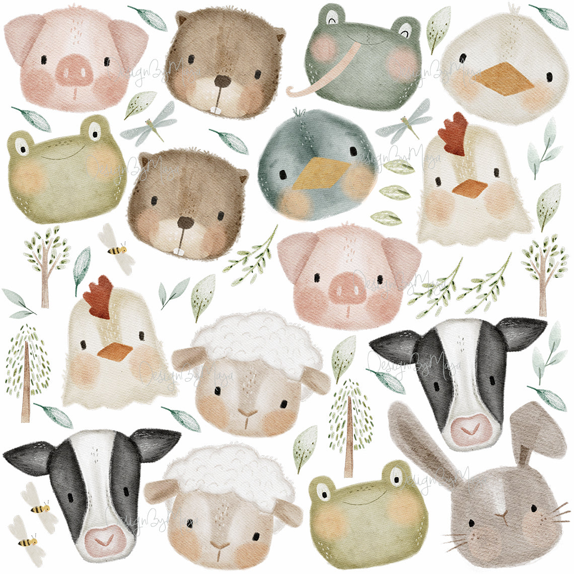 Baby Farm Animals Nursery Farm Shopping Animal Prints For Nursery