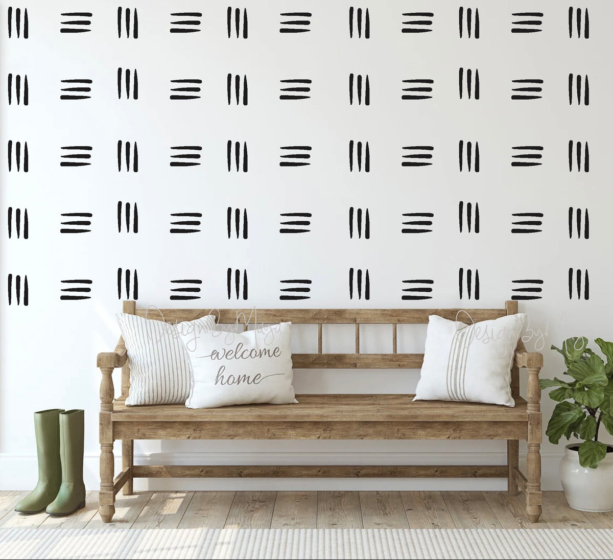 Lines Stripes Decals - Fabric Nursery Wall Art Decals – DesignByMaya